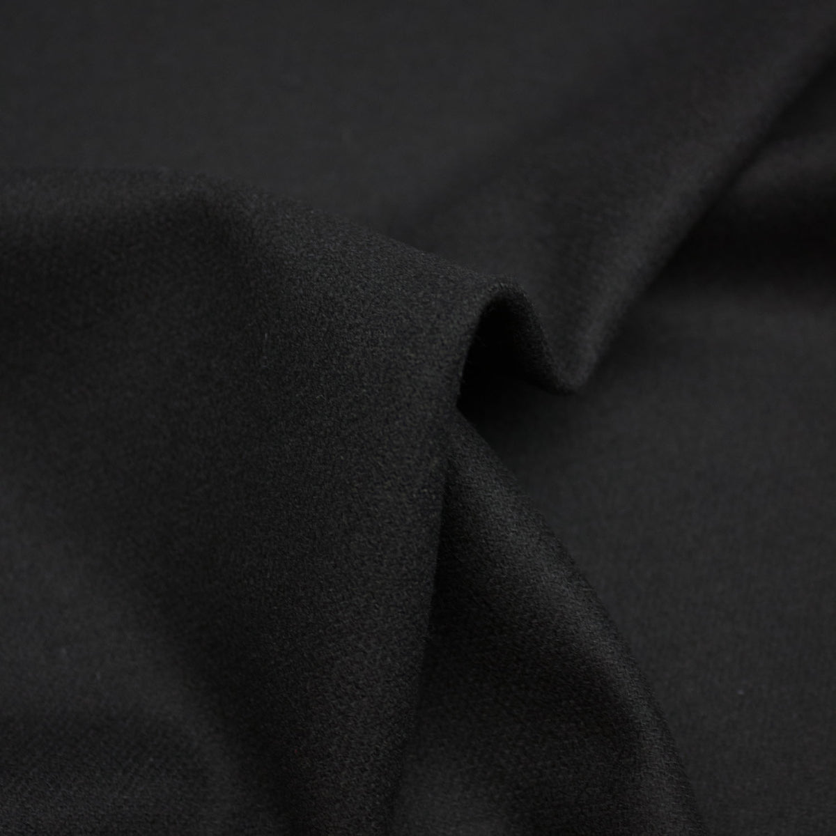 Alexi Black Wool SHOWROOM SAMPLE 34CM X 60CM | THE FABRIC SALES
