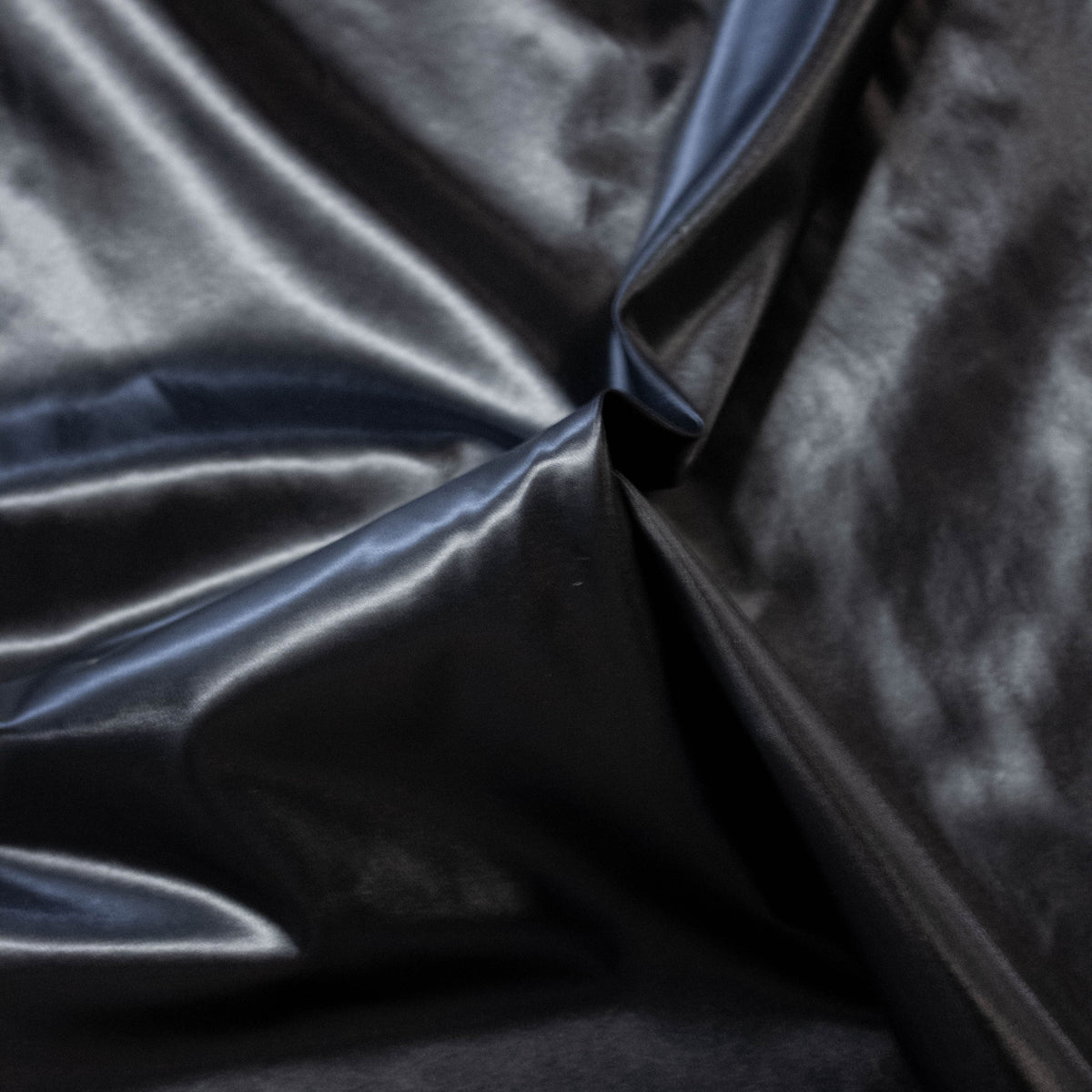 Raf Black Nylon Glossy Fabric | THE FABRIC SALES