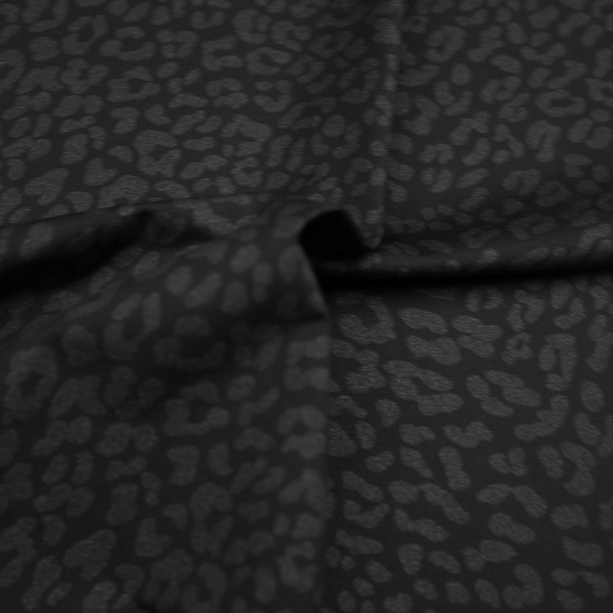 Lala Black Glitter Leopard Lycra Fabric SHOWROOM SAMPLE 34CM X 60CM ...