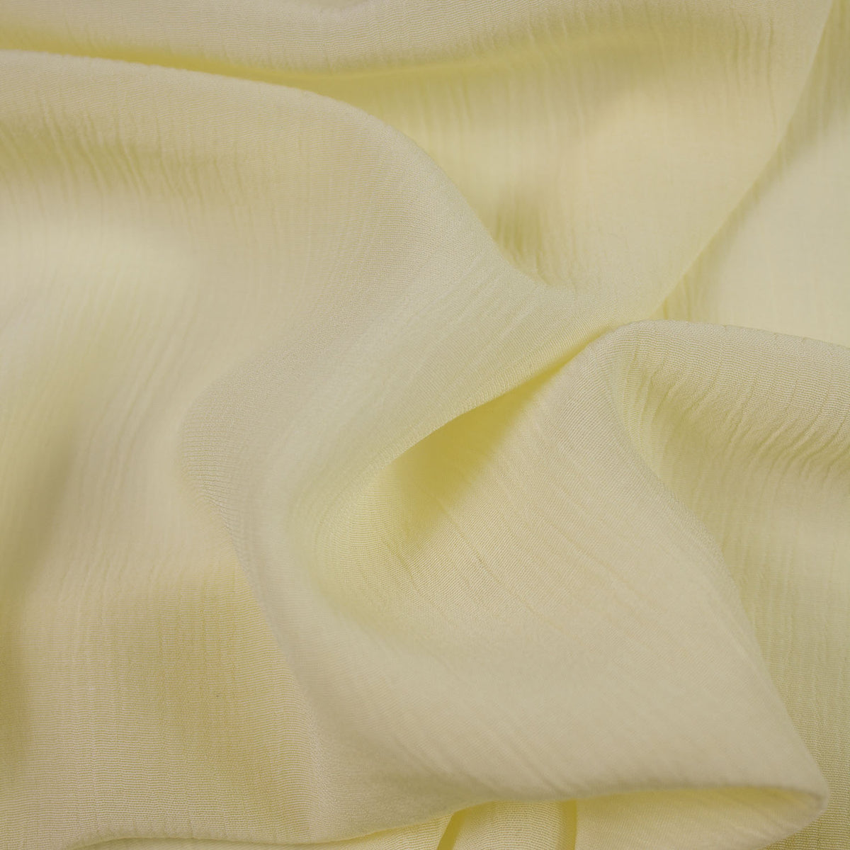 Katlyn Light Yellow Viscose and Silk Blend Fabric | THE FABRIC SALES