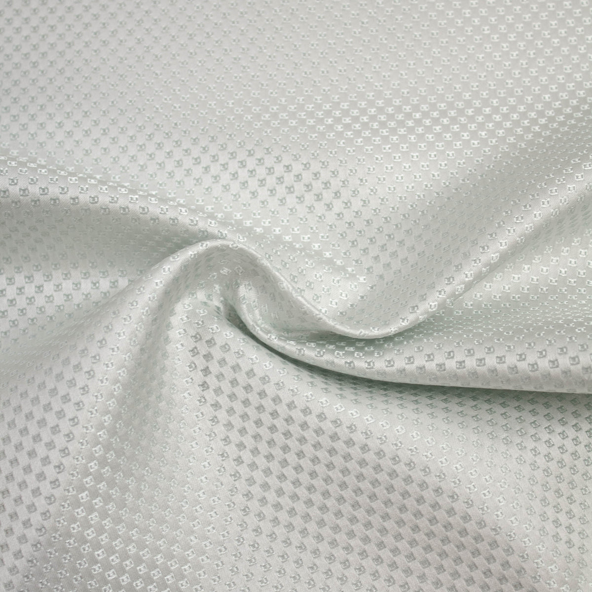 Abel Mint Green Check Silk Jacquard SHOWROOM SAMPLE 34CM X 60CM | THE ...