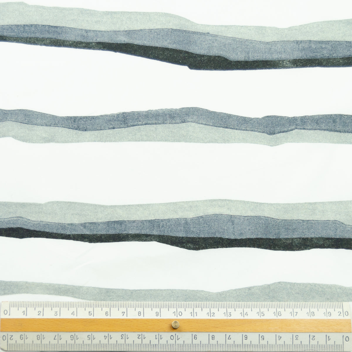Rafe Striped Grey Cotton Fabric | THE FABRIC SALES